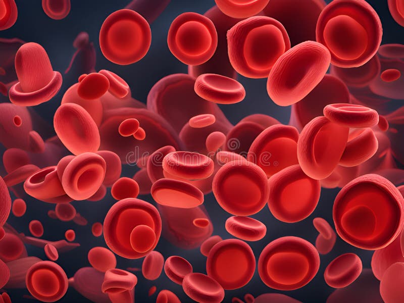 Blood Cells with Different Cells. 3d Illustration, Ai Generated Stock ...