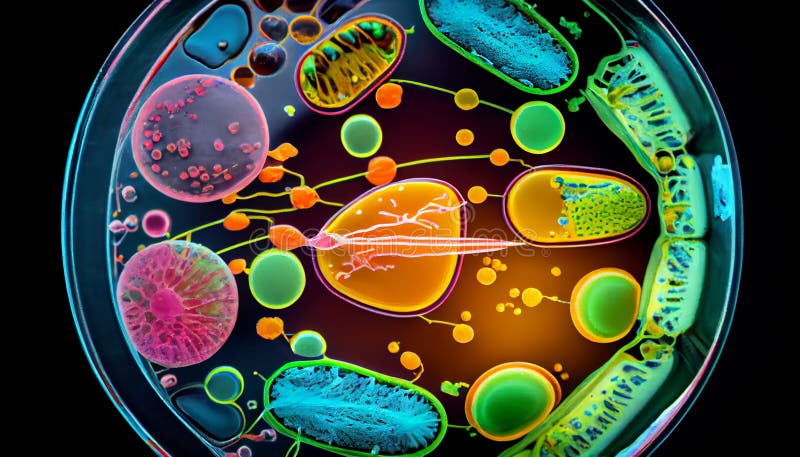 Blood Cells in High Scale Magnification Digitally Generated Image ...