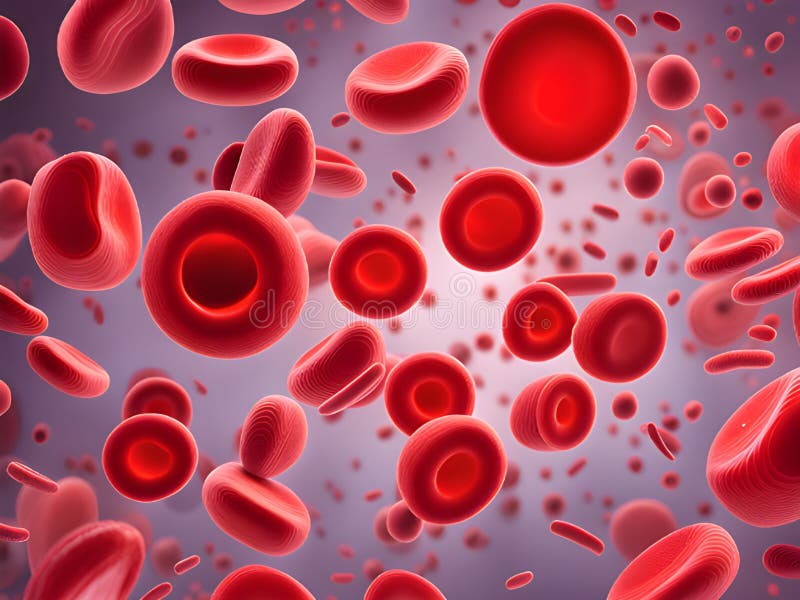 Red Blood Cells Background 3d Illustration Stock Illustration ...