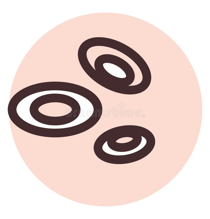 Blood cells, icon stock vector. Illustration of science - 261068953