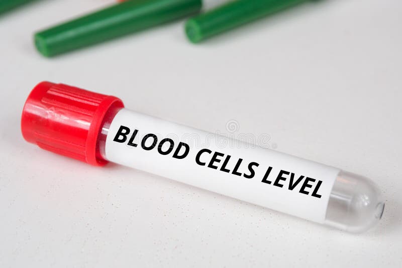 Blood Cells Level Name of Blood Test Stock Photo - Image of medical ...