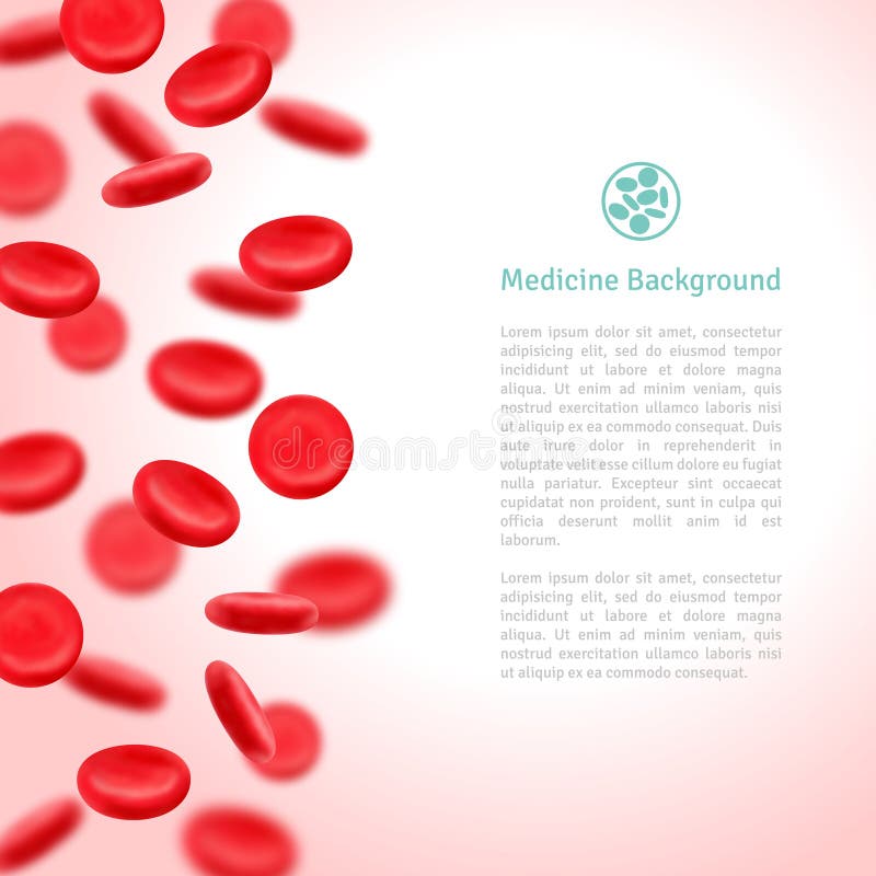 Blood Cells. Medical Background. 3D Shape Stock Vector - Illustration ...