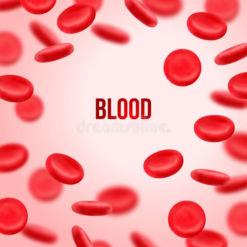 Blood Cells. Medical Background Stock Vector - Illustration of closeup ...