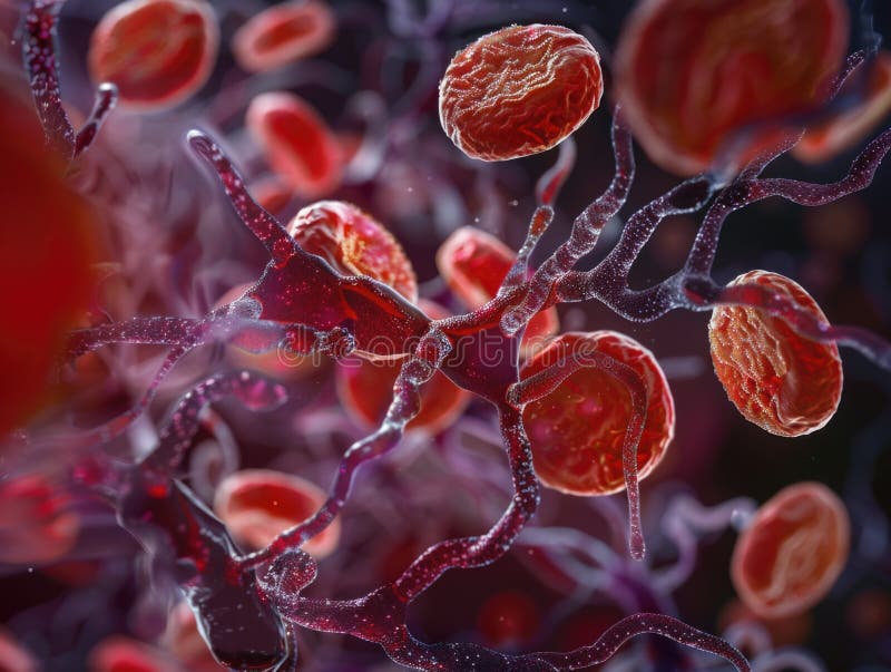 Blood Cells Microscopic View Stock Image - Image of medical ...