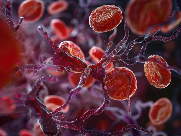 Blood Cells Microscopic View Stock Image - Image of medical ...