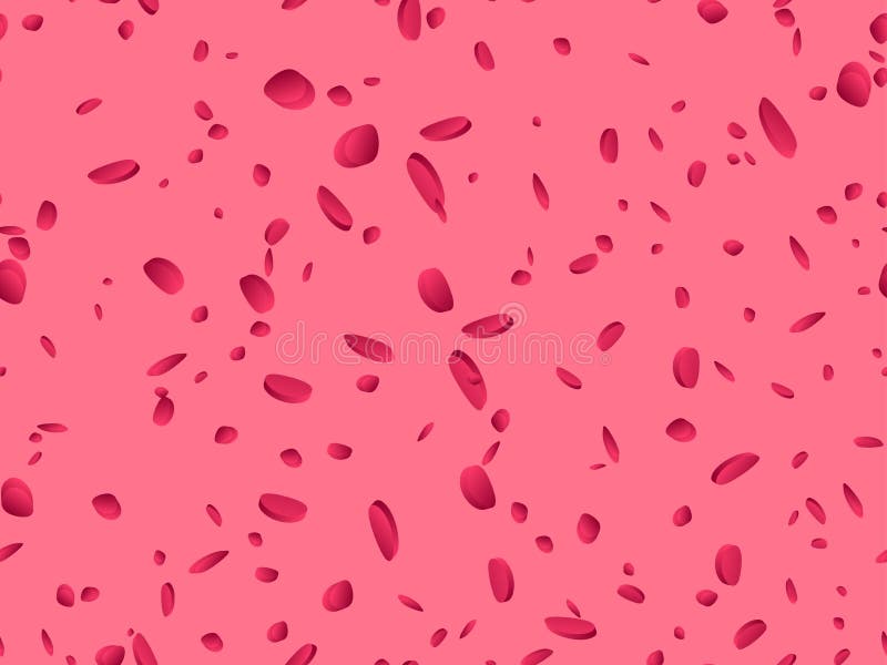 Red Blood Cells Seamless Pattern. Blood Clot Under the Microscope ...