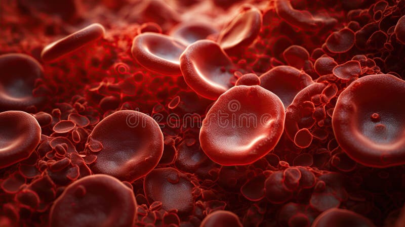 Blood Cells Under the Electron Microscope. Texture, Background ...