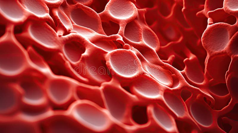 Blood Cells Under the Electron Microscope. Texture, Background ...
