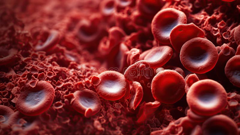 Blood Cells Under the Electron Microscope. Texture, Background ...