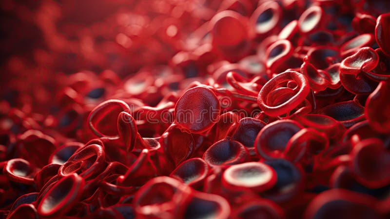 Blood Cells Under the Electron Microscope. Texture, Background ...