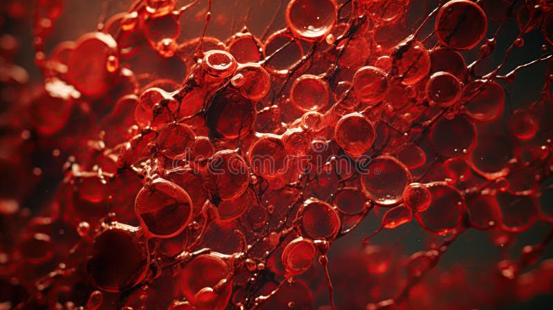 Blood Cells Under the Electron Microscope. Texture, Background ...