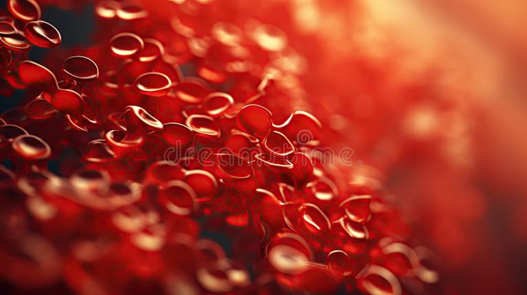 Blood Cells Under the Electron Microscope. Texture, Background ...