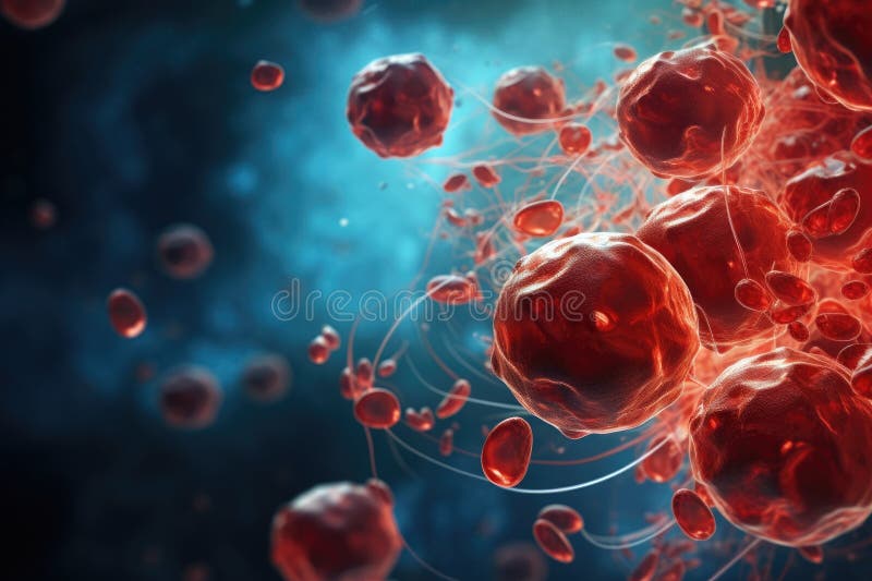 Erythrocytes Under a Microscope Stock Photo - Image of laboratory ...