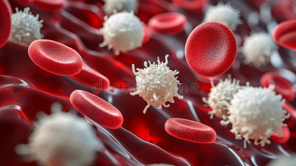Blood Cells Under the Microscope, Red Blood Cells, White Blood Cells ...