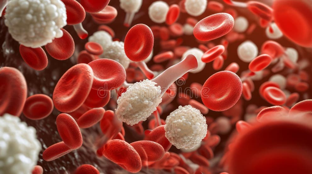 Blood Cells Under the Microscope, Red Blood Cells, White Blood Cells ...
