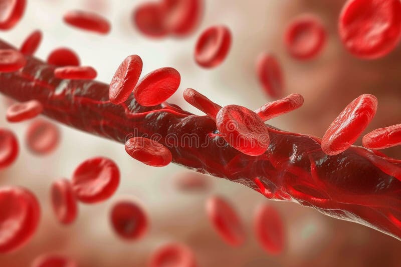 Blood Clot Formation and Treatment Stock Illustration - Illustration of ...