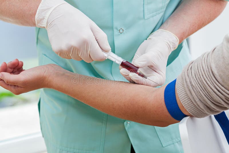 Blood collection stock image. Image of nurse, closeup - 33608007