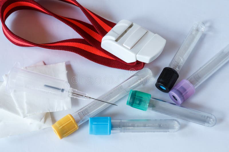 Blood Collection Sets and Syringes Stock Image - Image of narcotic ...