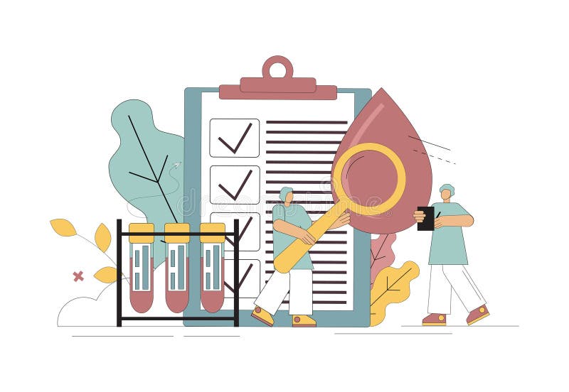 Blood Concept. the Doctors People are Studying and Examining the Blood ...