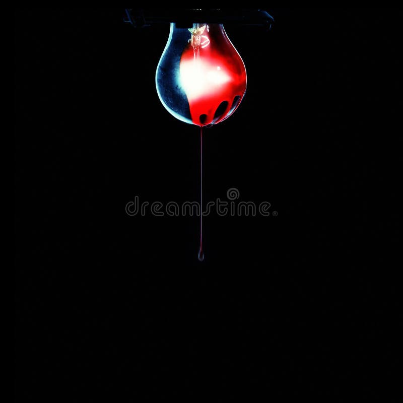 Blood covered bulb stock image. Image of messy, light - 11138959