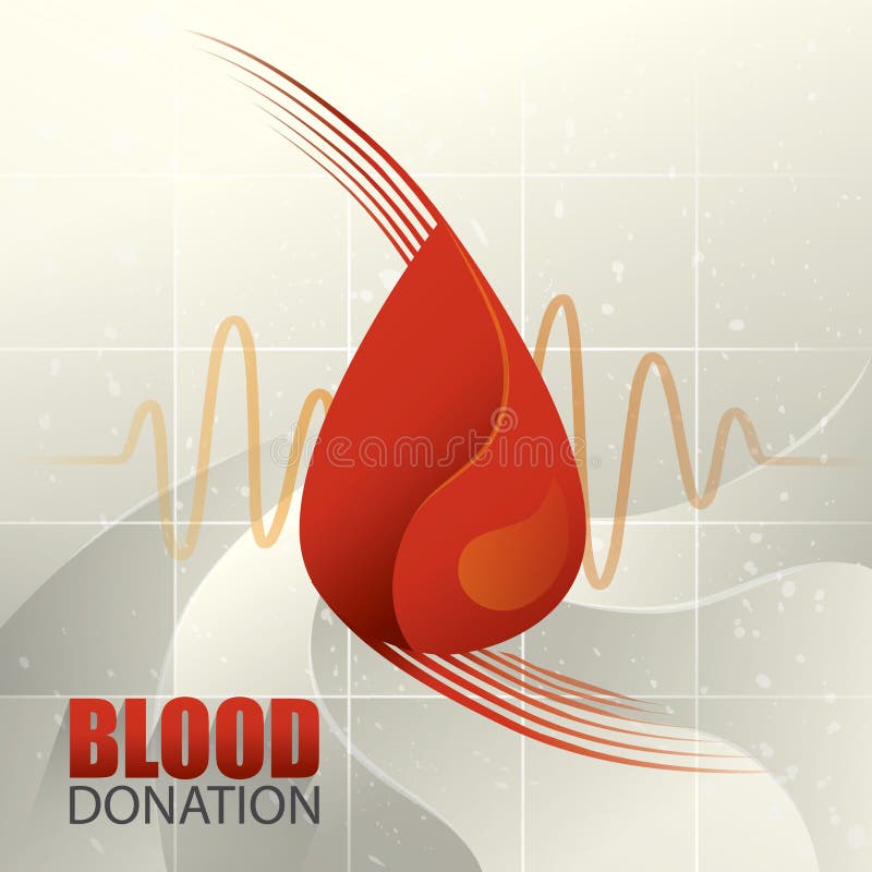 Blood Donation Concept. Vector Illustration Decorative Design Stock ...