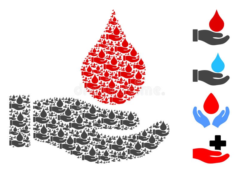 Blood Donation Hand Recursion Mosaic of Self Items Stock Vector ... Blood Donation Hand Recursion Mosaic of Self Items Stock Vector ...