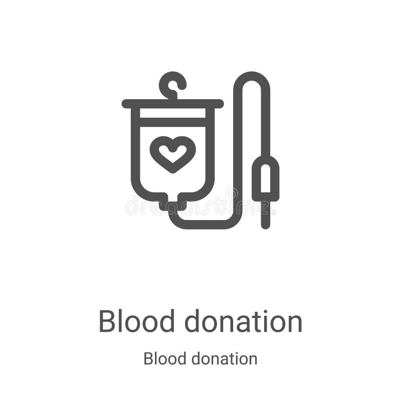 Blood Transfusion Icon Vector from Medicines Collection. Thin Line ...