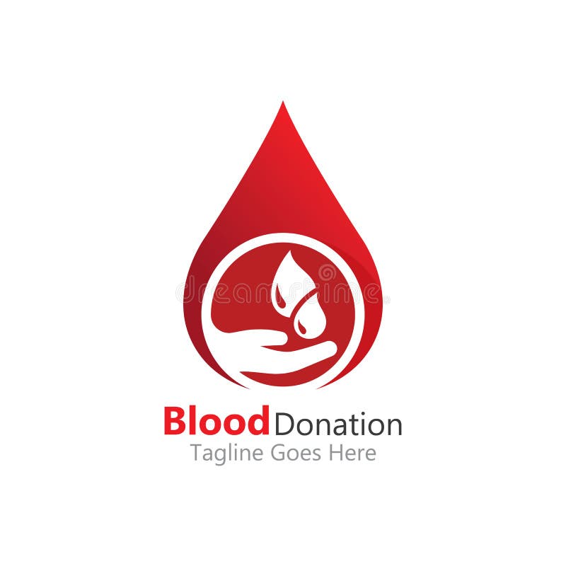 Blood Donation Logo or Symbol Concept Template Design Vector Stock ...