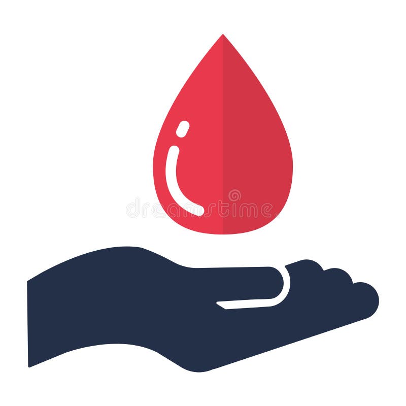Blood Donation Medical Flat Icons Elements Vector Stock Vector ...