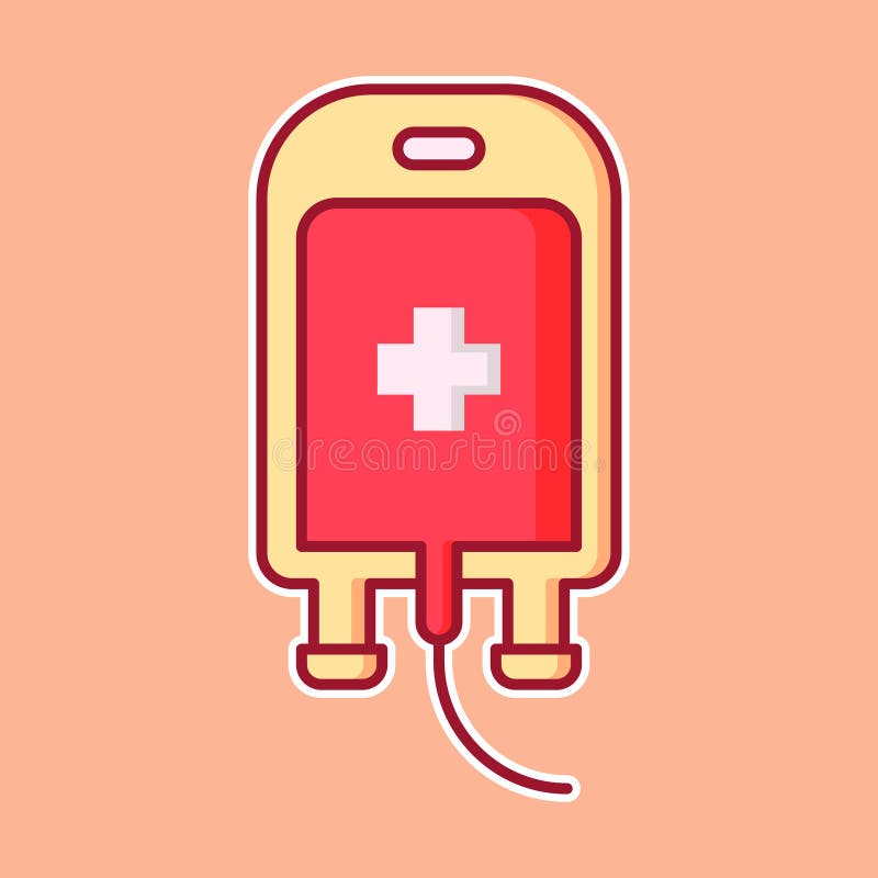 Blood Donation Plastic Bag Free Icon Vector Stock Vector - Illustration of help, medical: 360160481