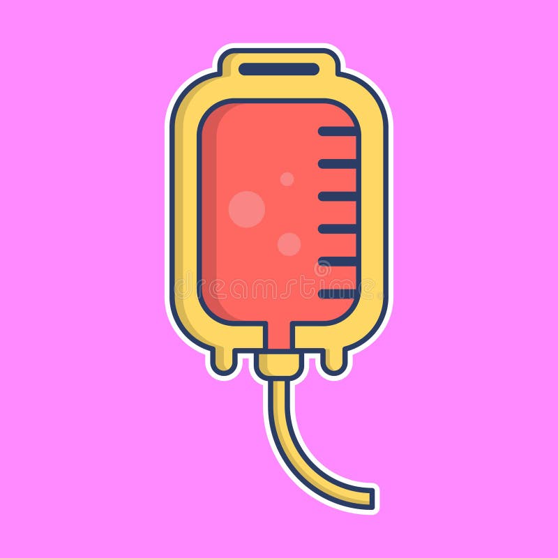 Blood Donation Plastic Bag Free Icon Vector Stock Vector - Illustration of concept, life: 360160489