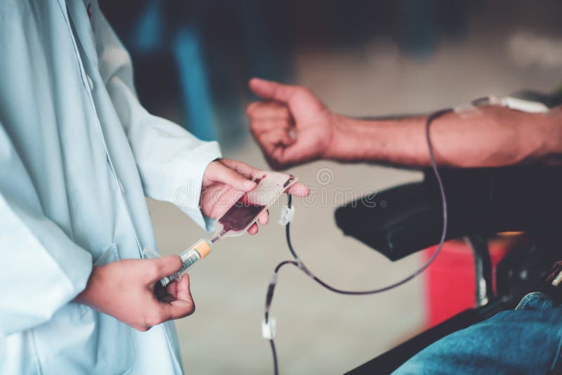Blood Donation, Blood Donation To Blood Bank Stock Photo - Image of ...