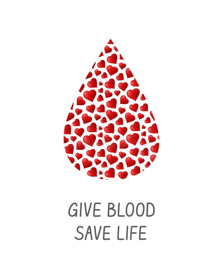 Template for Card, Flyer or Banner Calling To Blood Donation Stock ...