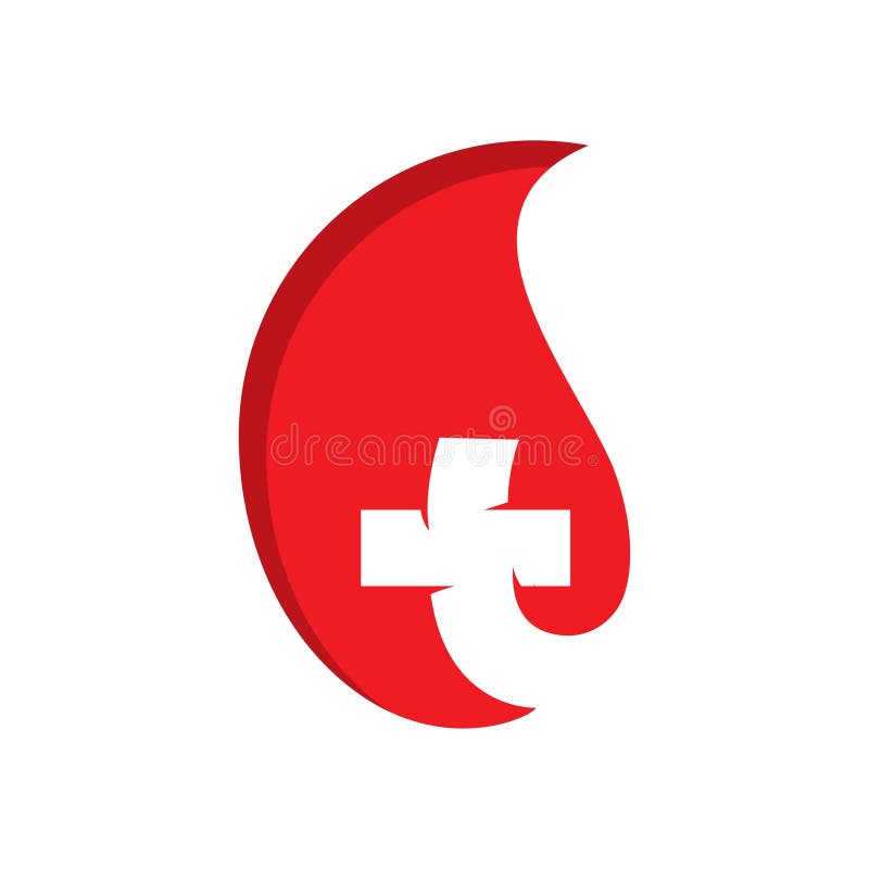 Blood Donor Logo Vector Icon Illustration Stock Vector - Illustration ...