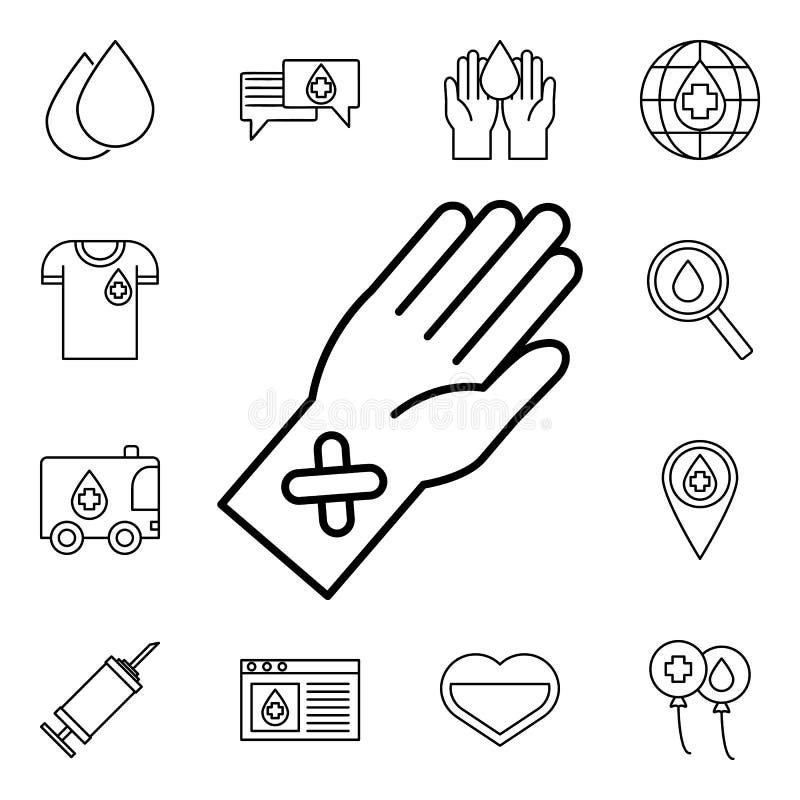 Blood Draw Icon. Blood Donation Icons Universal Set for Web and Mobile ...
