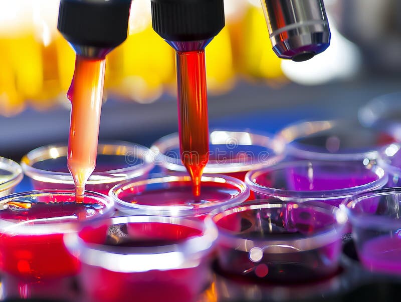 Blood Drawing Equipment in Laboratory for Analysis Stock Image - Image ...