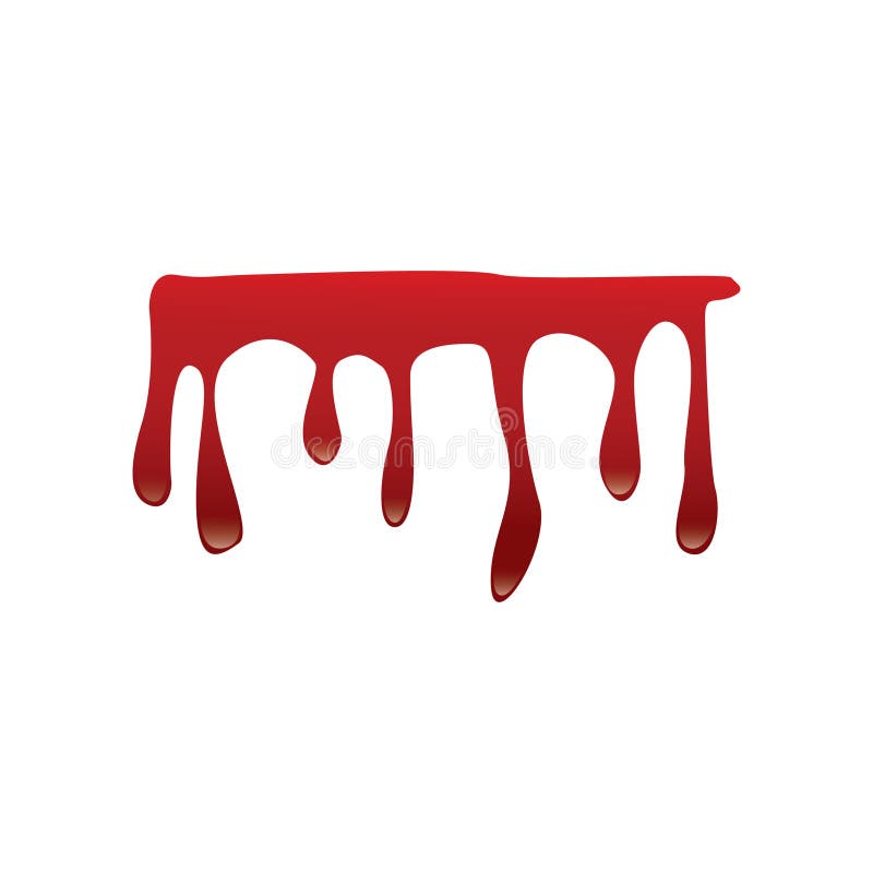 Blood Dripping. Vector Illustration Decorative Design Stock Vector ...