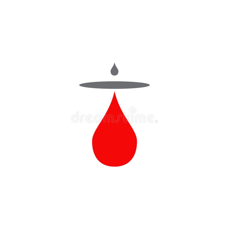 Blood Droop Icon Logo Design Template Stock Vector - Illustration of ...