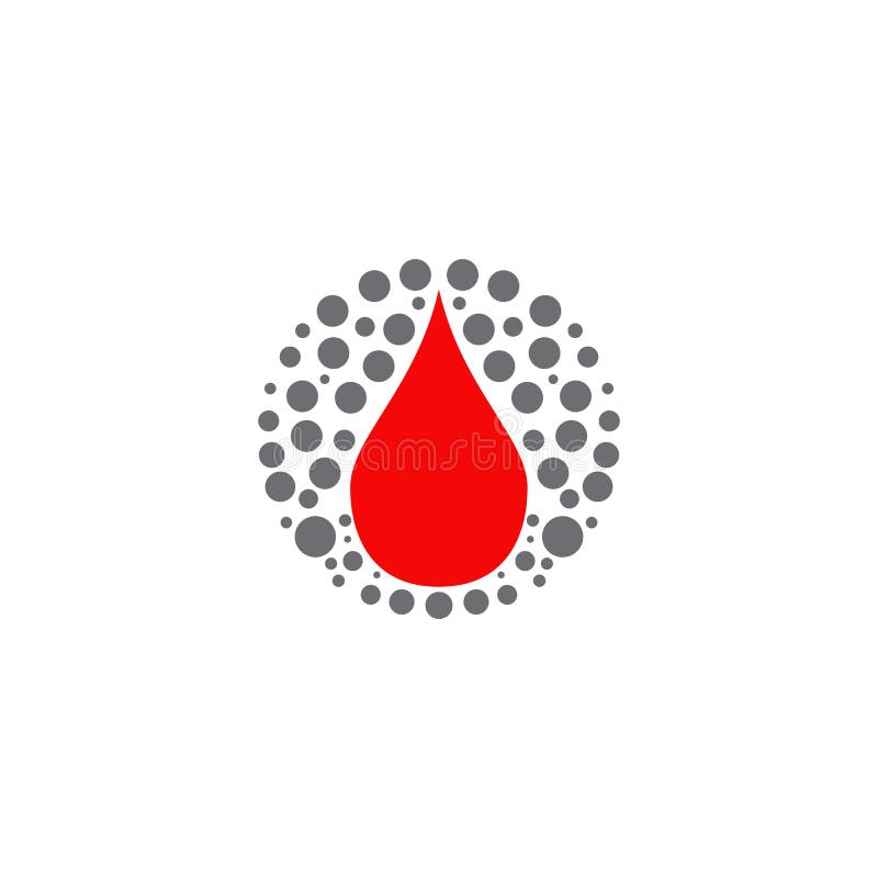 Blood Droop Icon Logo Design Template Stock Vector - Illustration of ...
