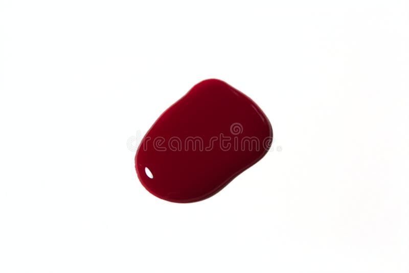 Blood Drop Sample On Test Glass Plate Under Microscope Lens Stock Photo ...