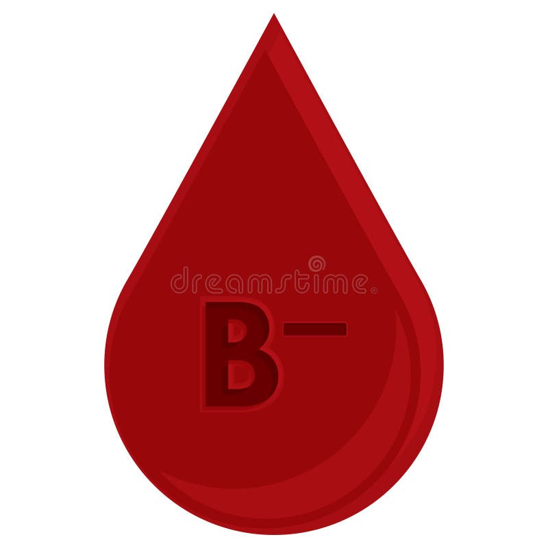 O Negative Blood Group. Vector Illustration Decorative Design Stock ...
