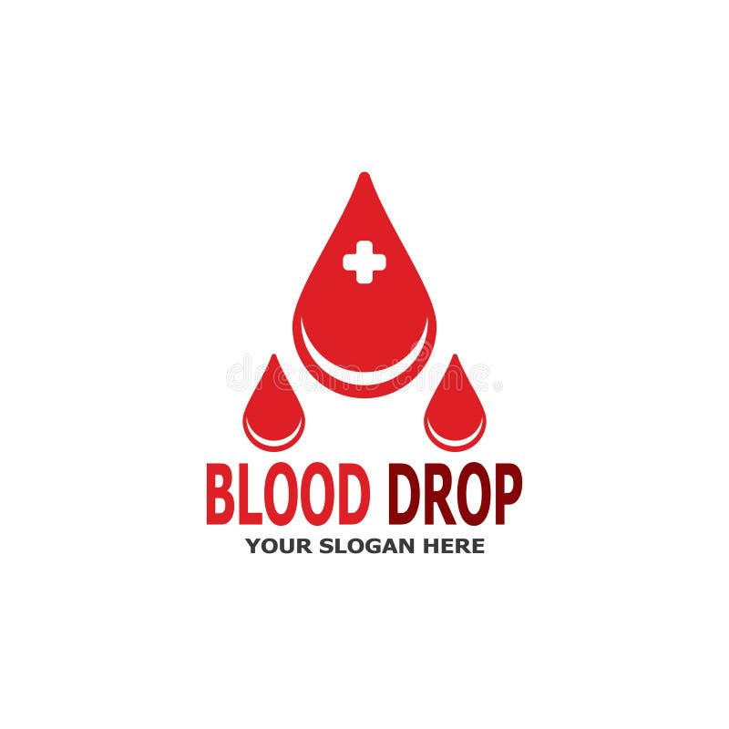 Blood Drop Health Logo Vector Template Stock Illustration ...