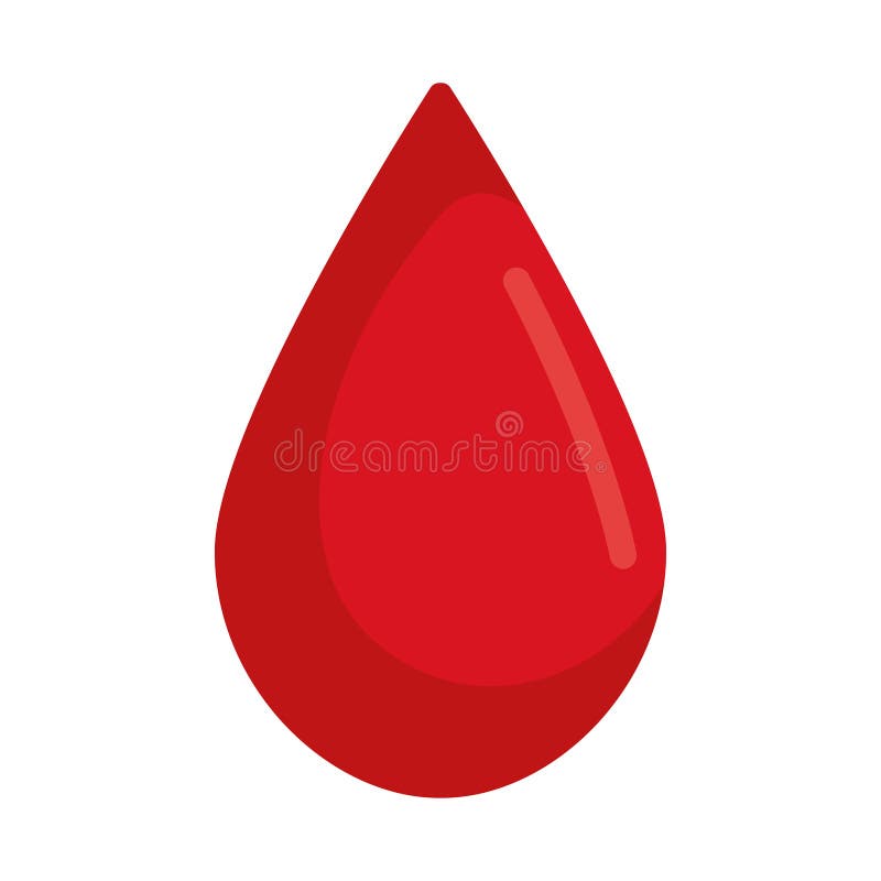 Blood drop icon stock vector. Illustration of isolated - 273207486