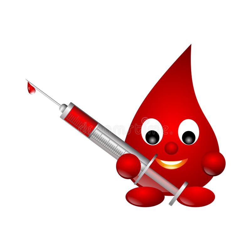Blood Drop With Injection Stock Images - Image: 37082124