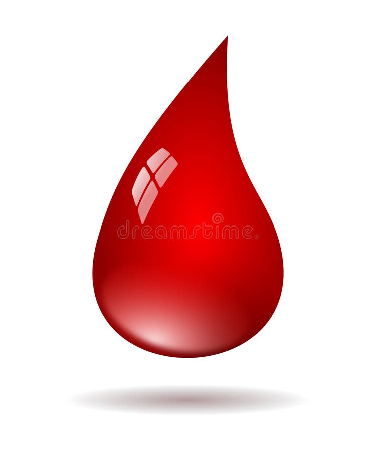 Blood drop with injection stock illustration. Illustration of isolated ...