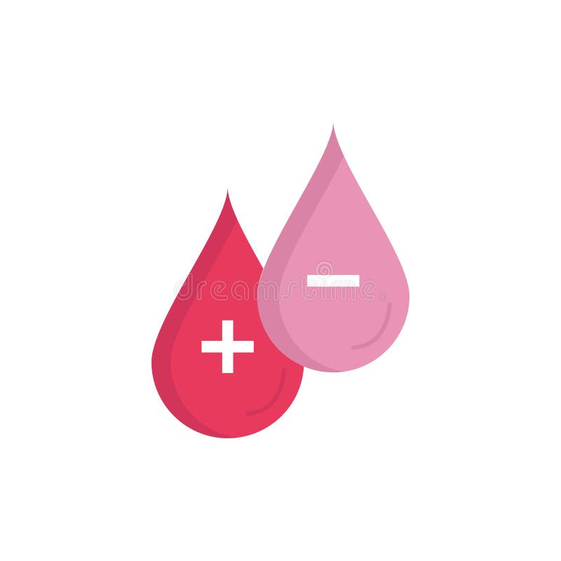 Blood, Drop, Liquid, Plus, Minus Flat Color Icon Vector Stock Vector ...