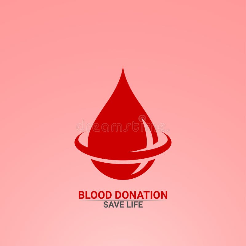 Blood Drop Logo . Blood Donation Save Life Stock Illustration ...