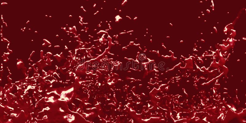 Blood Drop Splash Blood Splash 3d Illustration Stock Illustration ...