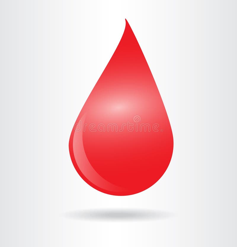 4 blood drops stock illustration. Illustration of isolated - 8155818