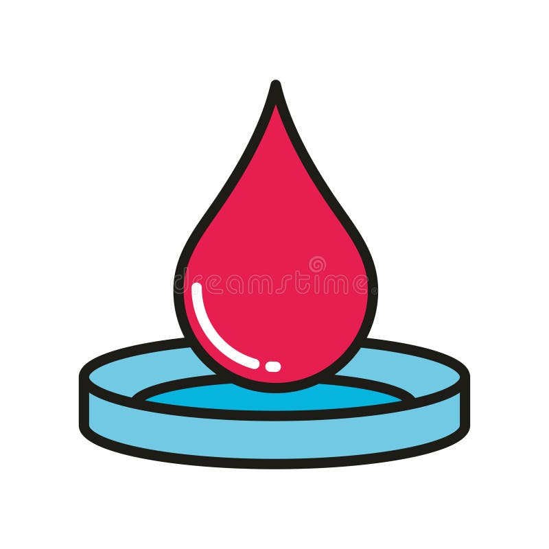 Blood drop testing stock vector. Illustration of laboratory - 270701049